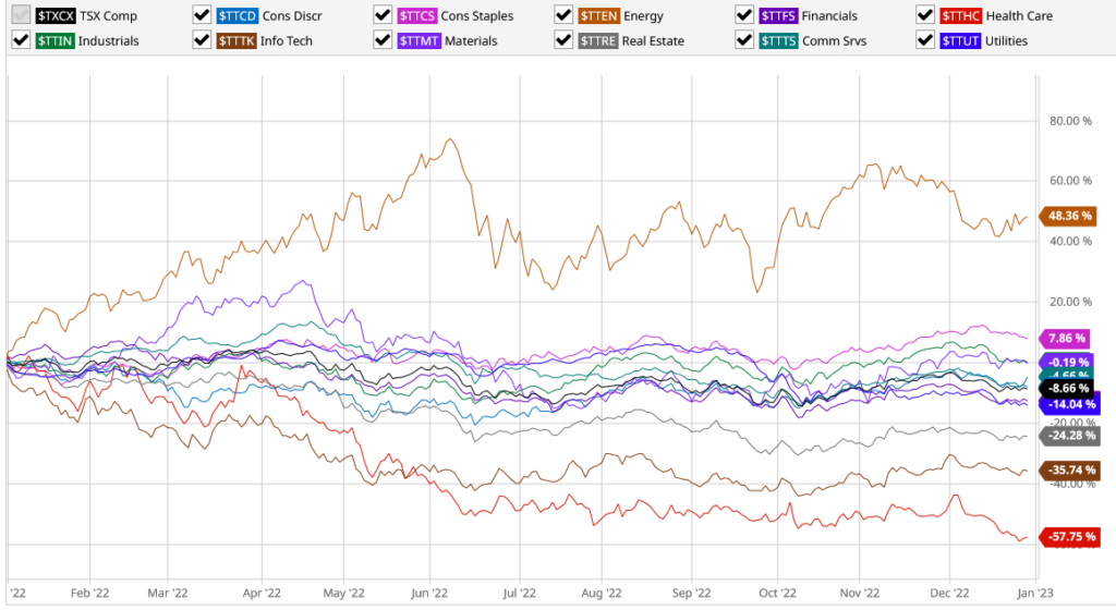 Reviewing major index sector performances in 2022 – Divestor